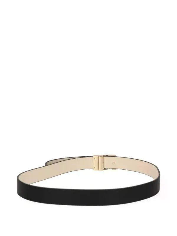 Tommy Hilfiger Monogram Buckle Leather Belt