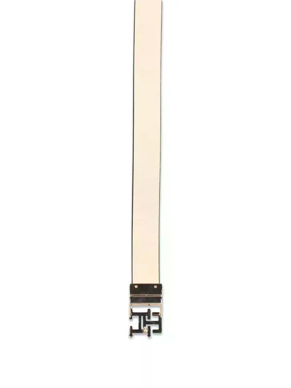 Tommy Hilfiger Monogram Buckle Leather Belt
