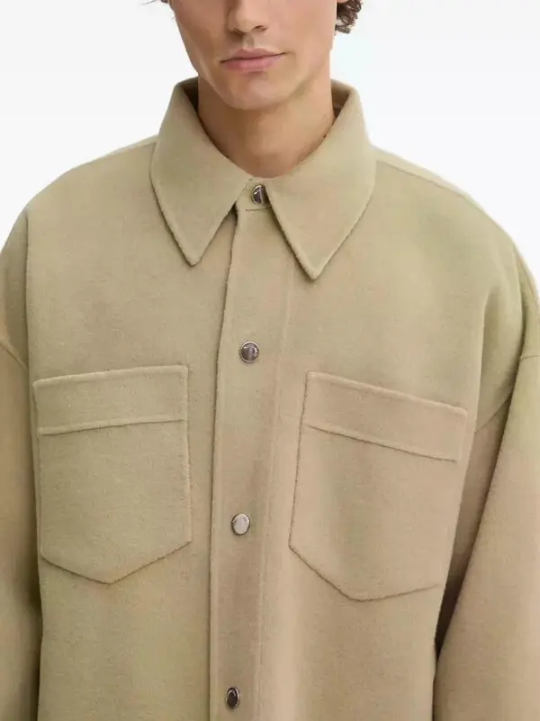 Nanushka Double-pocket Wool Shirt