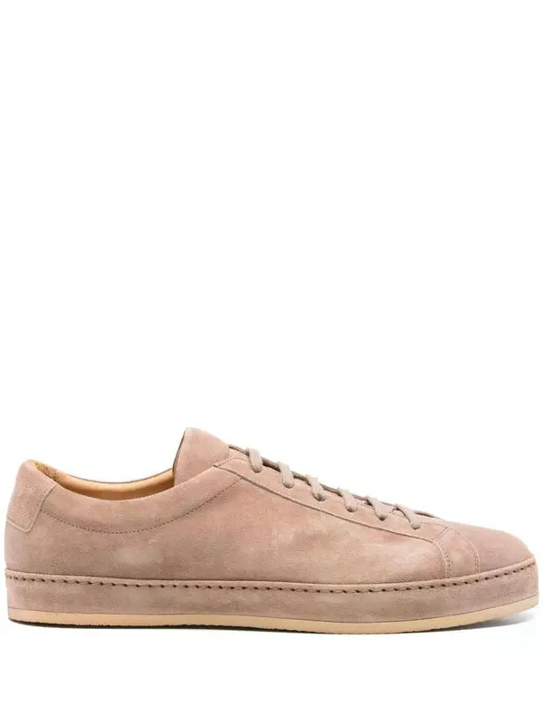 Tagliatore Suede Lace-up Sneakers - Neutrals
