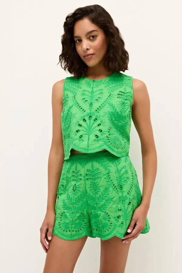 MARIE OLIVER Davis Top - Emerald