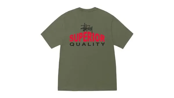 StÜssy Superior Quality Tee Shirt - Olive