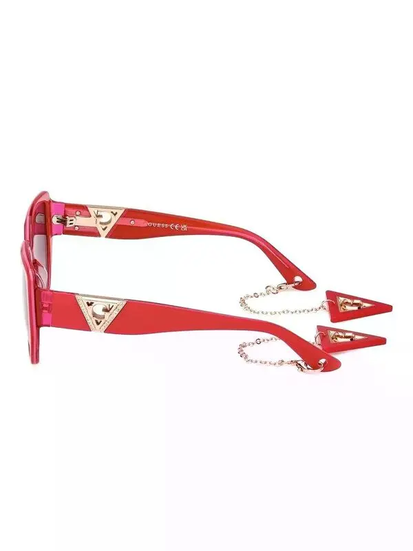 Guess Chain-embellished Square Sunglasses