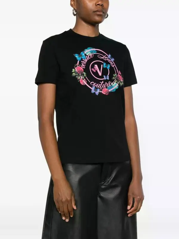Versace Logo-print T-shirt - Black
