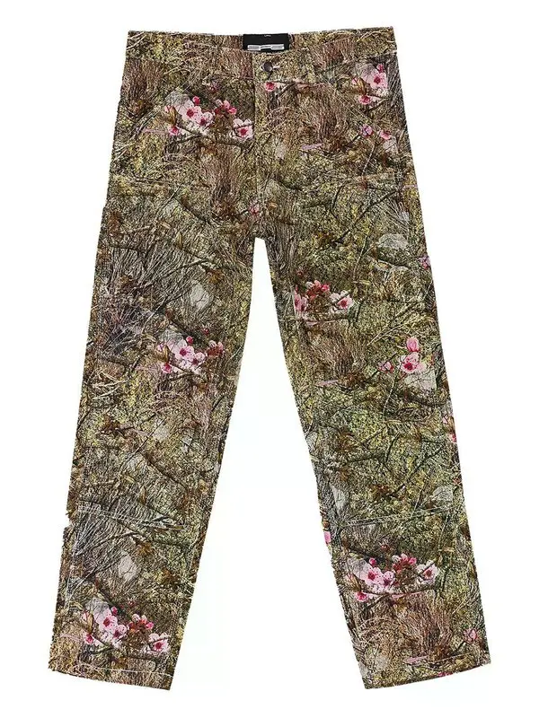SP5DER Floral Camouflage Jeans