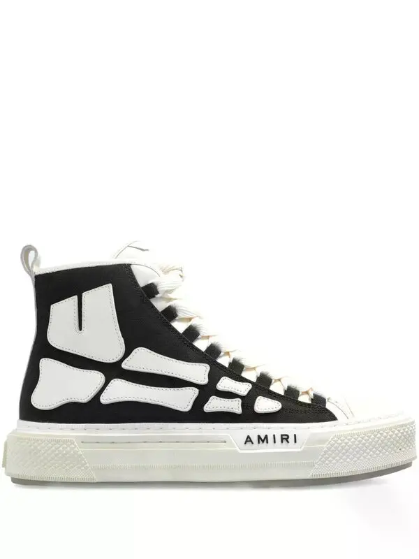 Amiri Skeleton Print High Top Sneakers