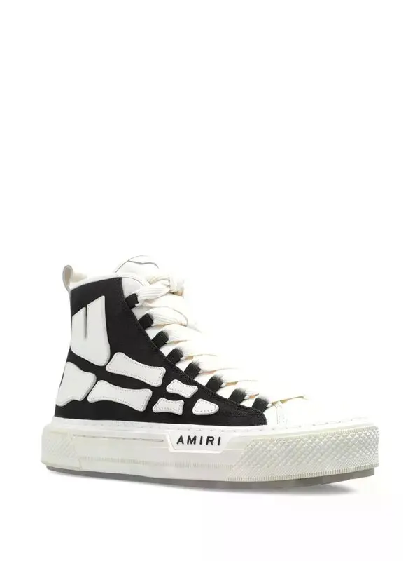 Amiri Skeleton Print High Top Sneakers