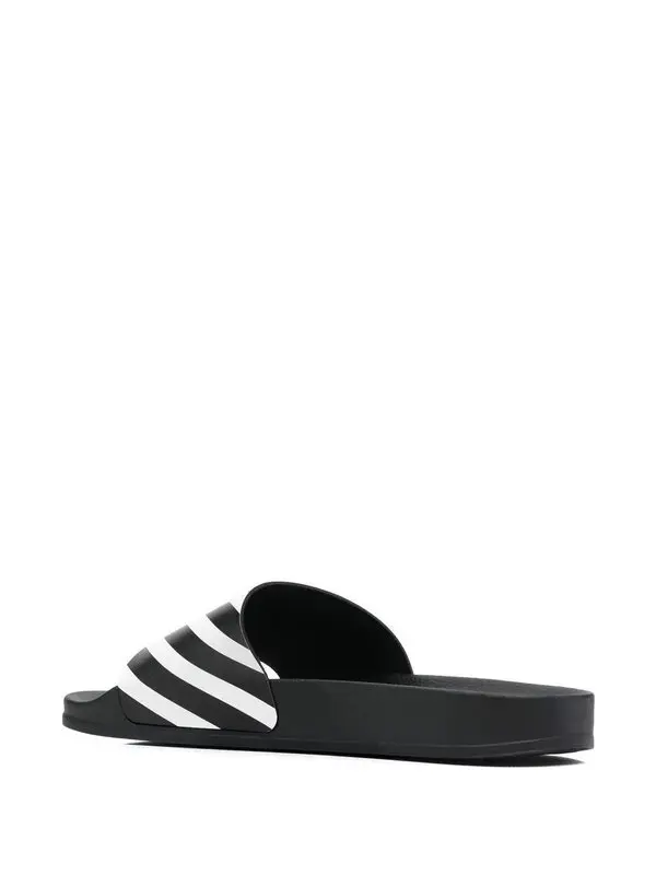 Off-White Diag-stripe Moulded Slides