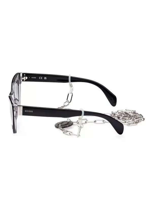 Guess Chain-embellished Cat-eye Sunglasses