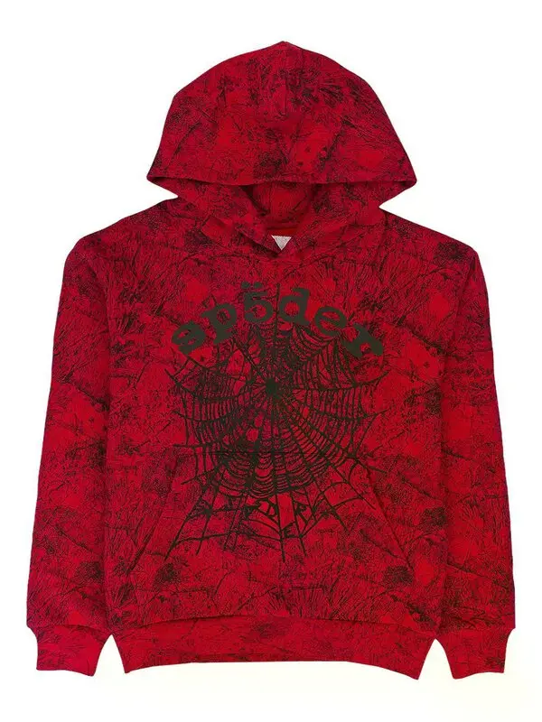 SP5DER Spiderweb-print Hoodie