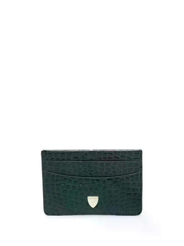 ASPINAL OF LONDON Crocodile-effect Cardholder