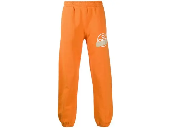 Off-White Tape Arrows Sweatpants - Orange/beige