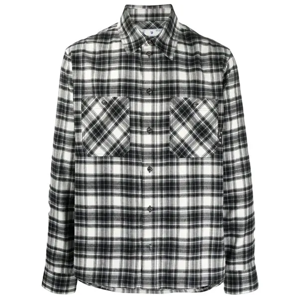 Off-White Off Off Allover Check Flannel Arrow Shirtin