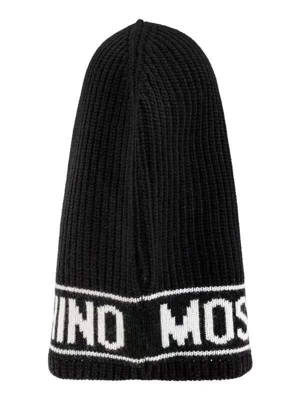 Moschino Logo-intarsia Knit Balaclava