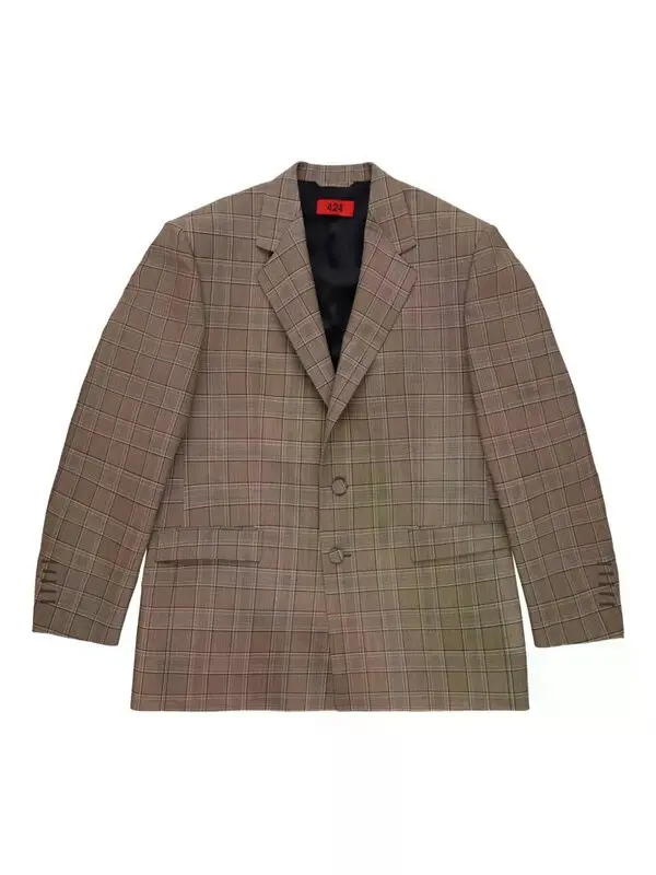 424 Checked Blazer