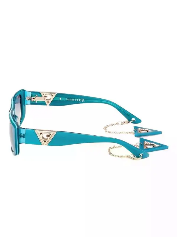 Guess Chain-embellished Square Sunglasses