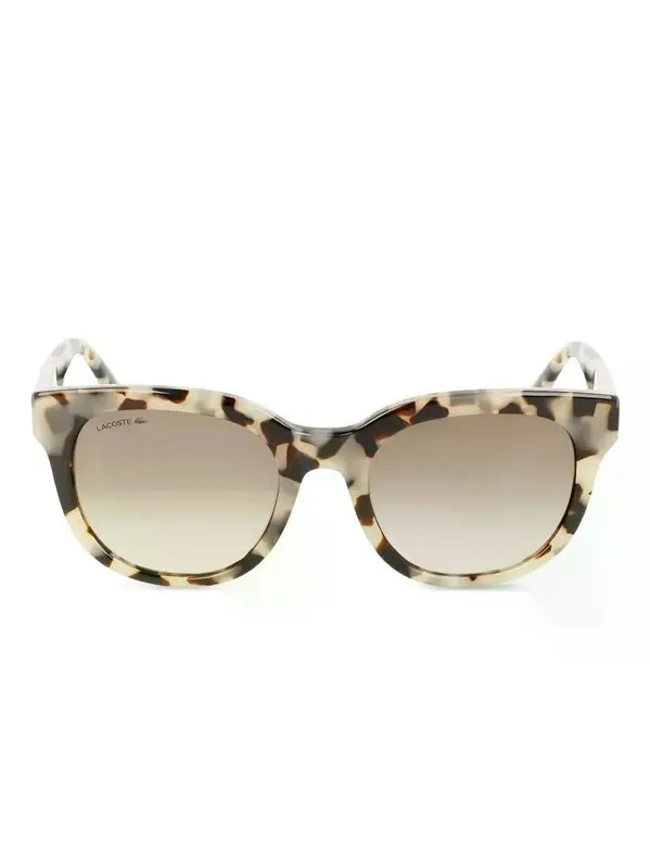 Lacoste Tortoiseshell Round Frame Sunglasses