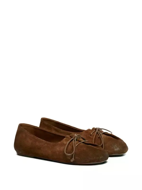 Marsèll Girella Suede Ballet Flats - Brown
