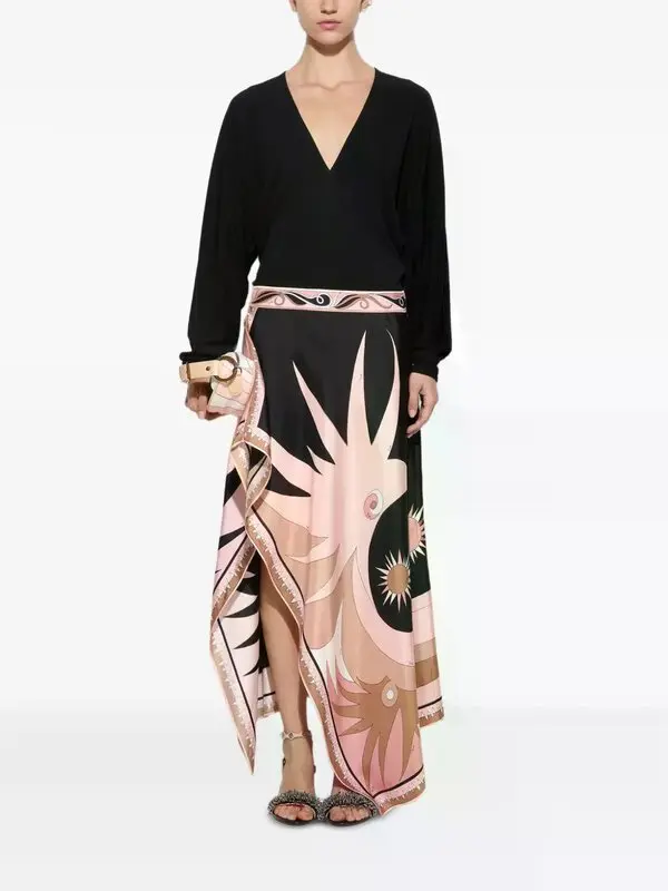 Emilio Pucci Stella Print Dress - Black