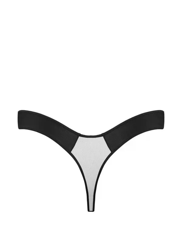 MAISON CLOSE Pure Tentation High-cut Thong - Black