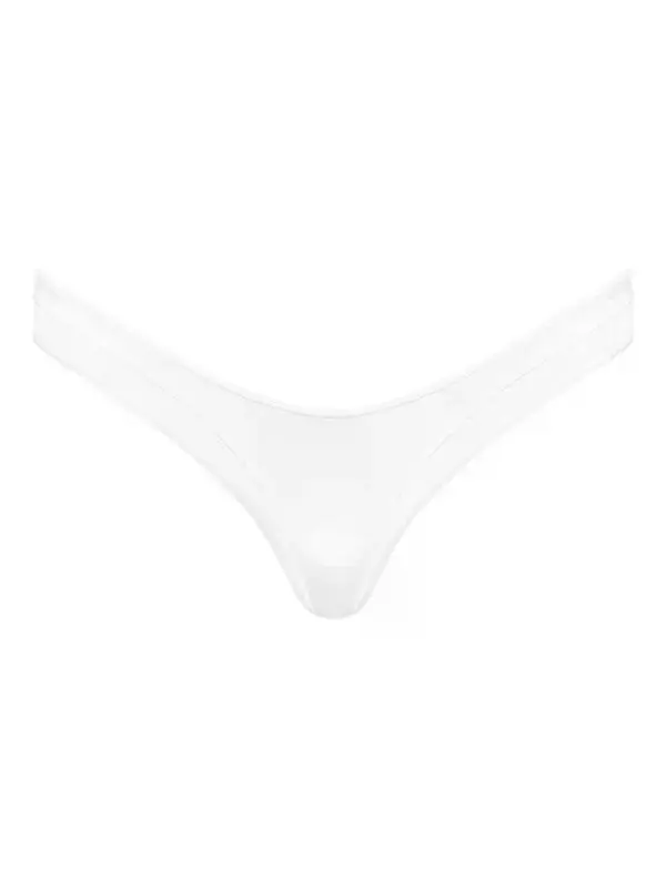 MAISON CLOSE Pure Tentation High-cut Thong - White