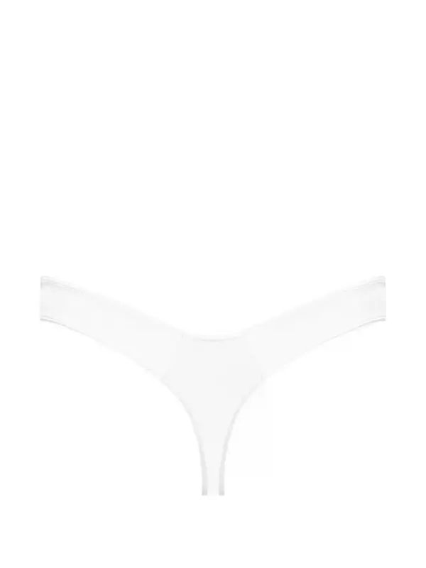 MAISON CLOSE Pure Tentation High-cut Thong - White