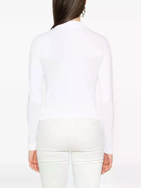 Jacquemus Logo-patch Long-sleeve T-shirt - White