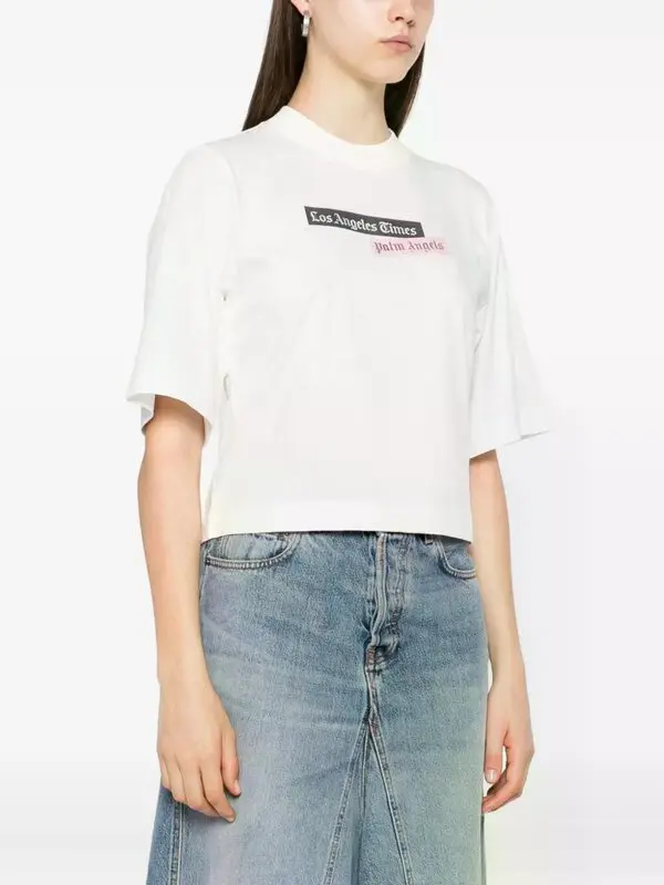 Palm Angels Logo-print T-shirt - White