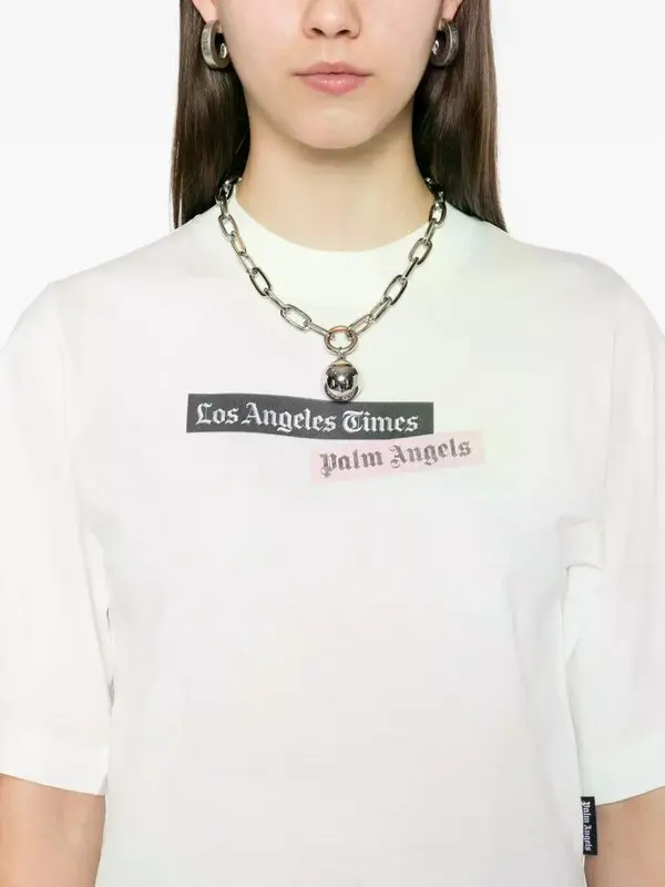 Palm Angels Logo-print T-shirt - White
