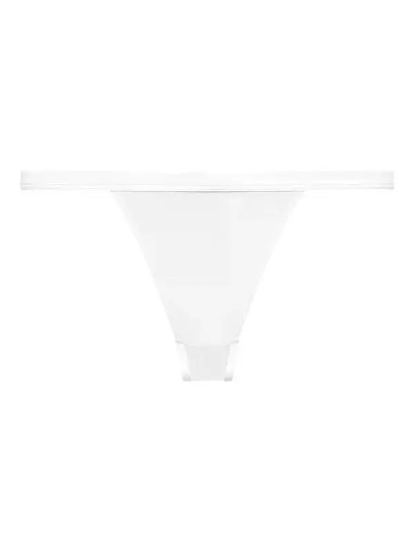 MAISON CLOSE Pure Tentation Openable Thong - White