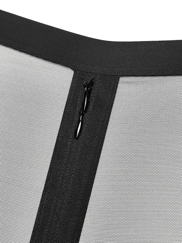MAISON CLOSE Pure Tentation Openable Mesh Shorts - Black