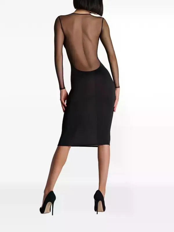 MAISON CLOSE Pure Tentation Long-sleeve Midi Dress