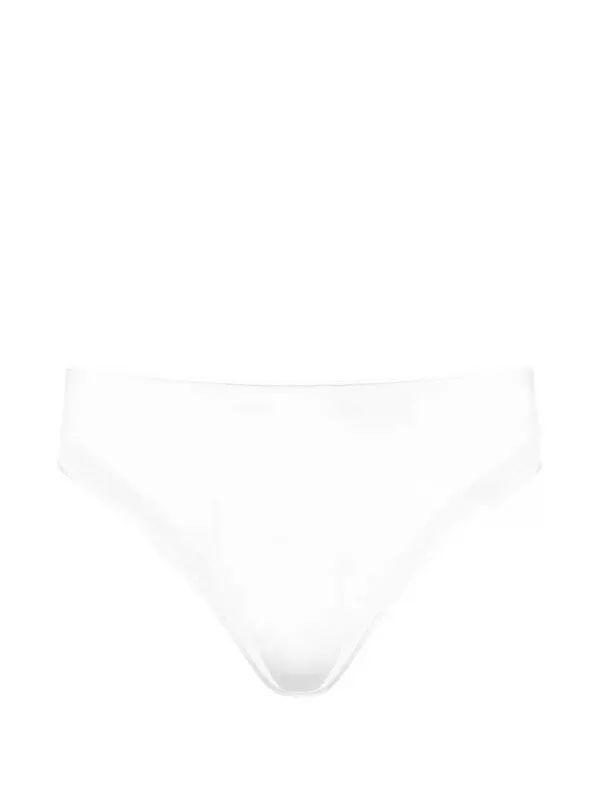 MAISON CLOSE Pure Tentation Open High-waisted Briefs - White