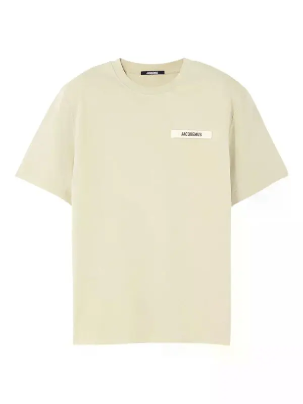 Jacquemus Gros Grain Logo-patch T-shirt - Green