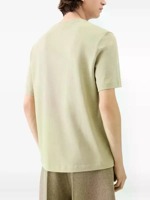 Jacquemus Gros Grain Logo-patch T-shirt - Green