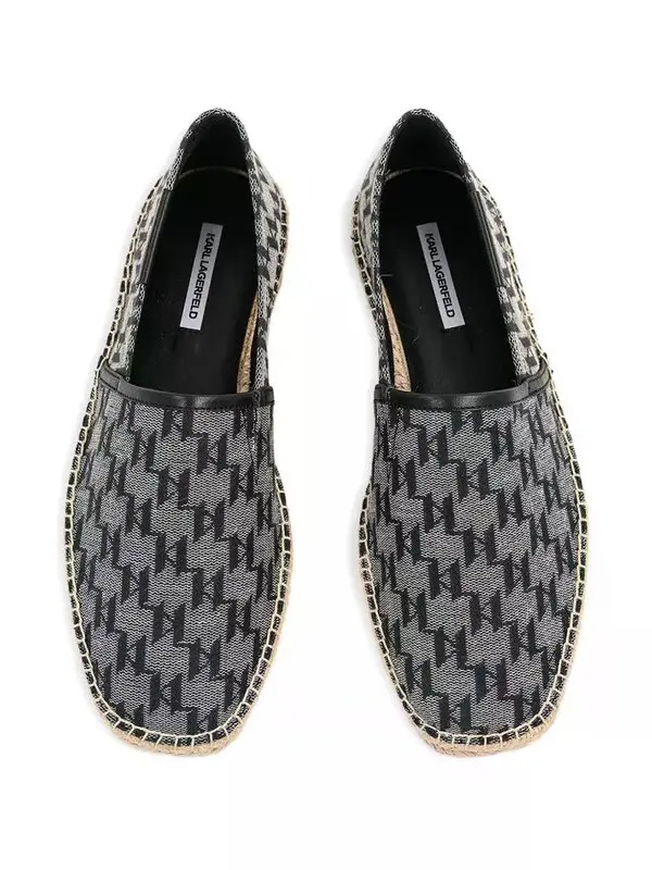 Karl Lagerfeld Kamino Monogram Espadrilles In Black - 42  display picture 1