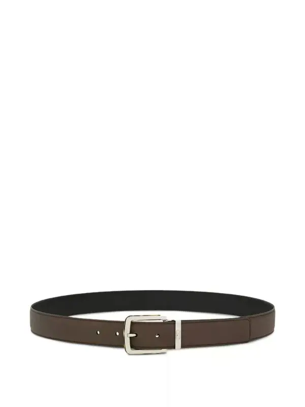 FERRAGAMO Reversible Leather Belt - Black