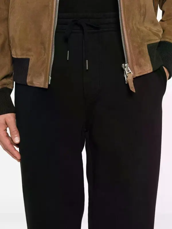 TOM FORD Cotton Track Pants - Black