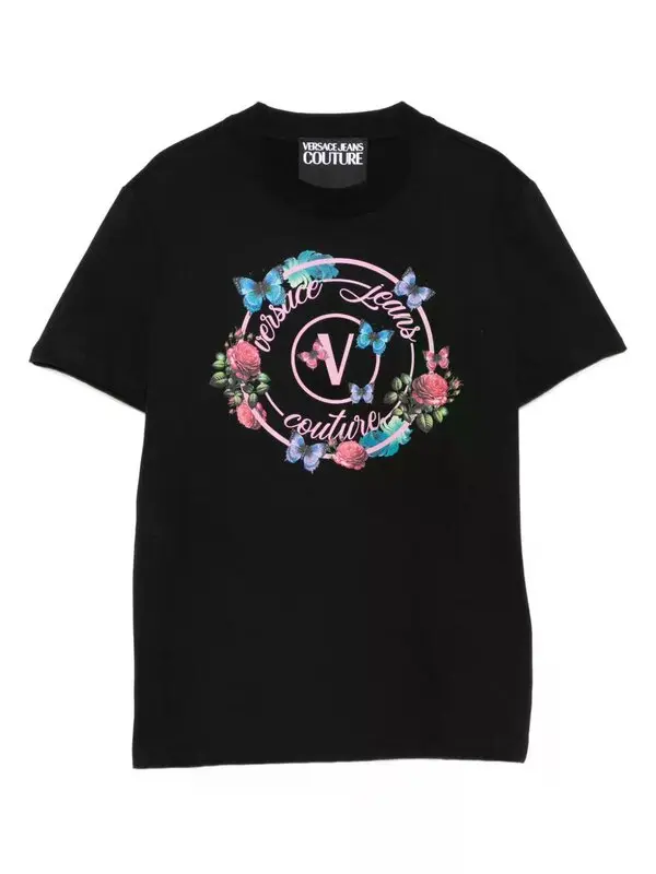 Versace Logo-print T-shirt - Black