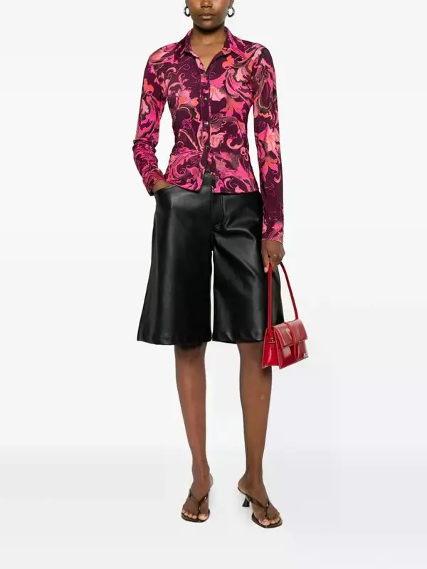 Versace Porcelain Barocco Button-up Shirt