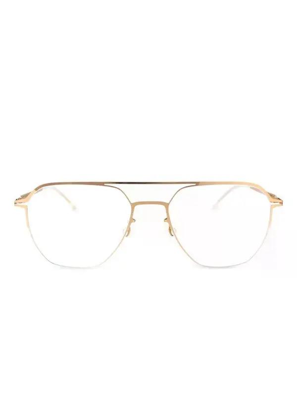 Mykita Geometric Frame Glasses - Gold