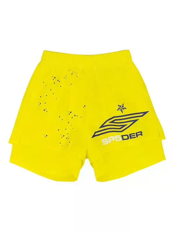 SP5DER Double-layer Logo Shorts