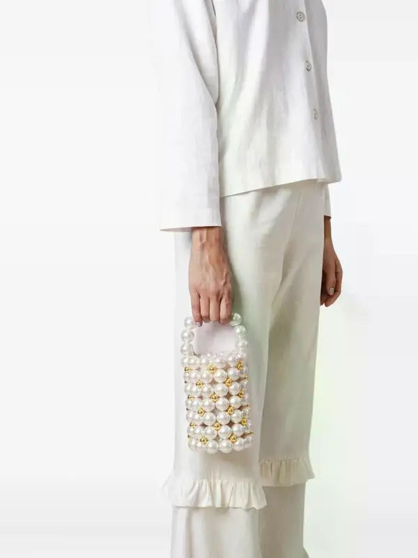VANINA Le Comino Pearl Beaded Bag