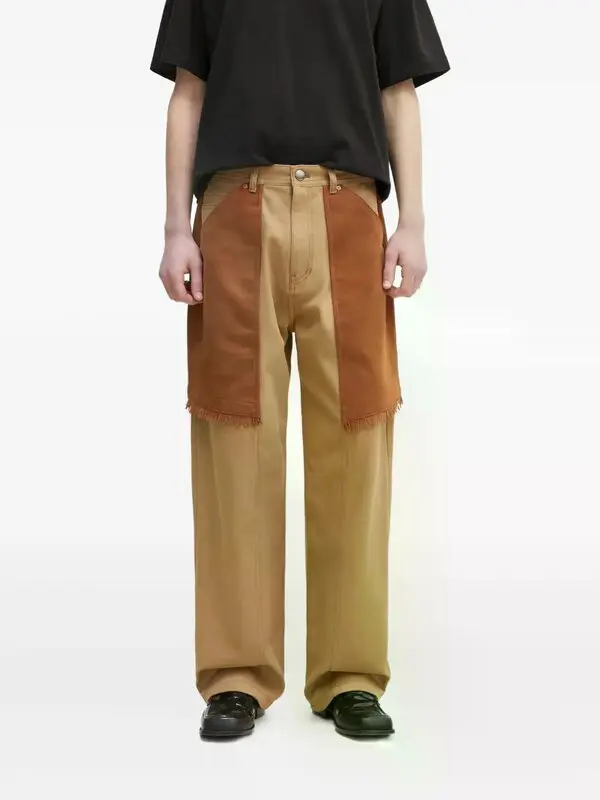Andersson Bell Fringe-detail Straight Leg Jeans