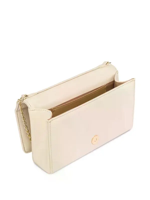 Moschino Heart-plaque Clutch Bag - White