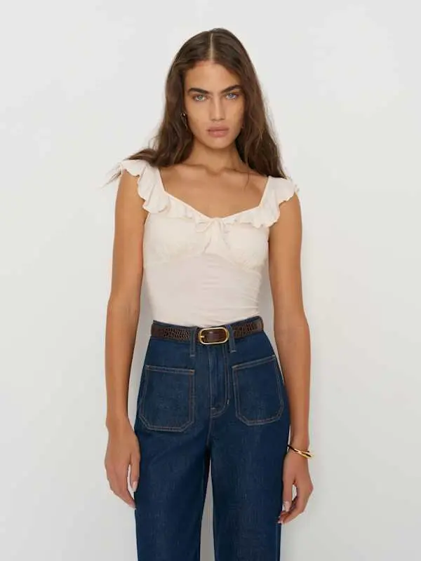 REFORMATION Lemmy Knit Top