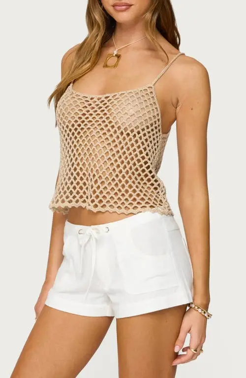 EDIKTED Florenza Open Stitch Camisole