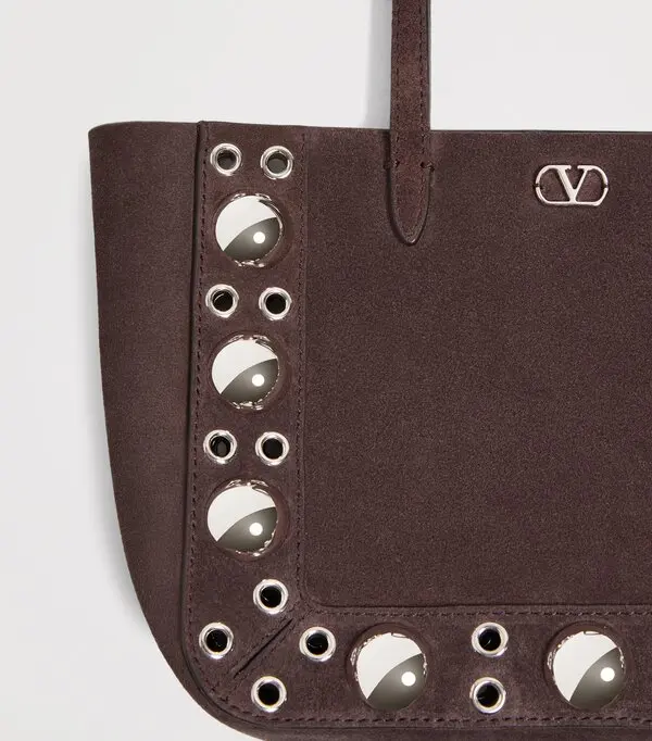 Valentino Garavani Mini Nellcôte Tote Bag - Brown