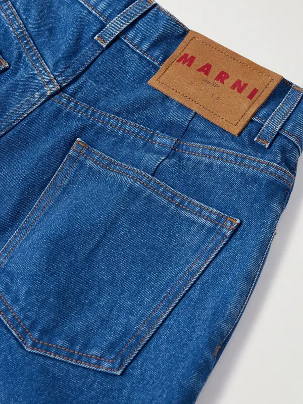 Marni Pleated Wide-leg Jeans