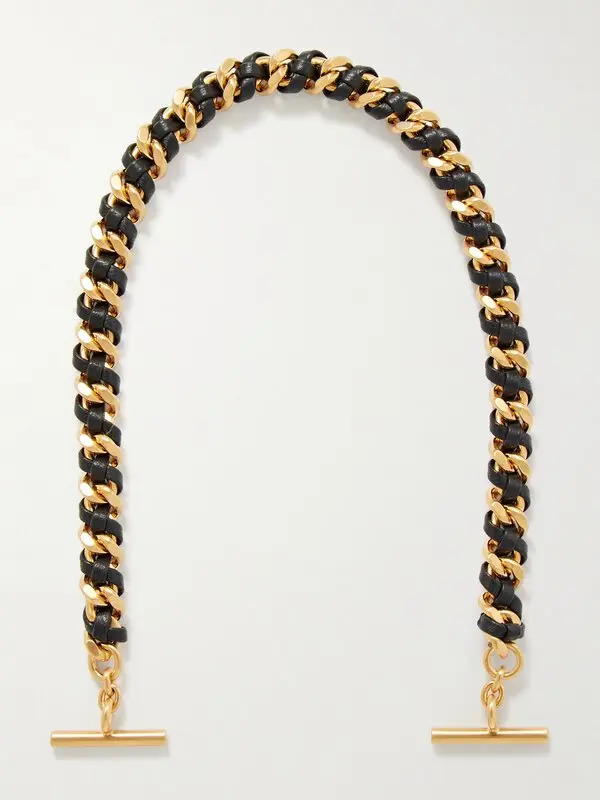 METIER Leather Bag Chain Strap - Gold